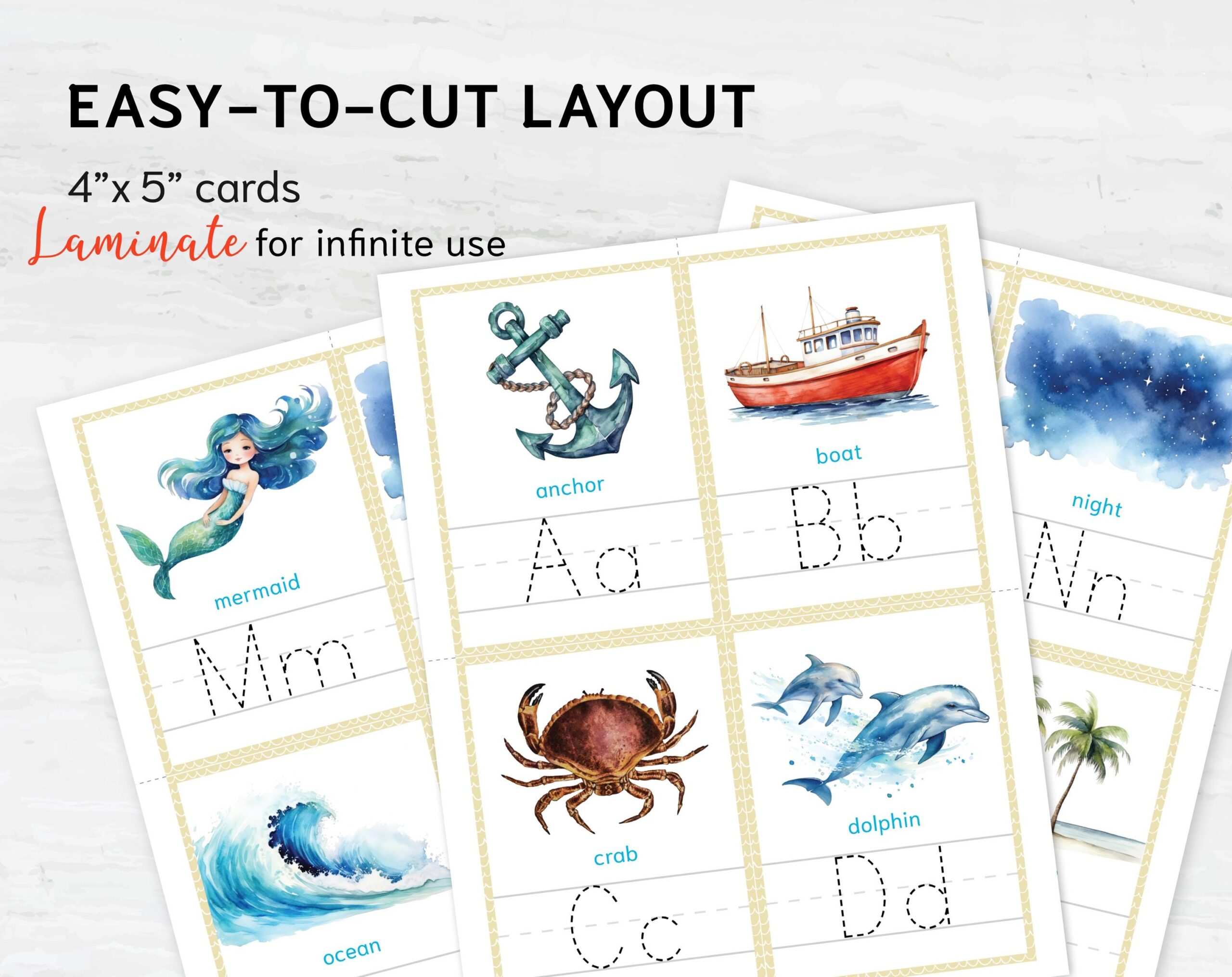 Alphabet Tracing Worksheet – Printable Summer-themed Letter Learning ...