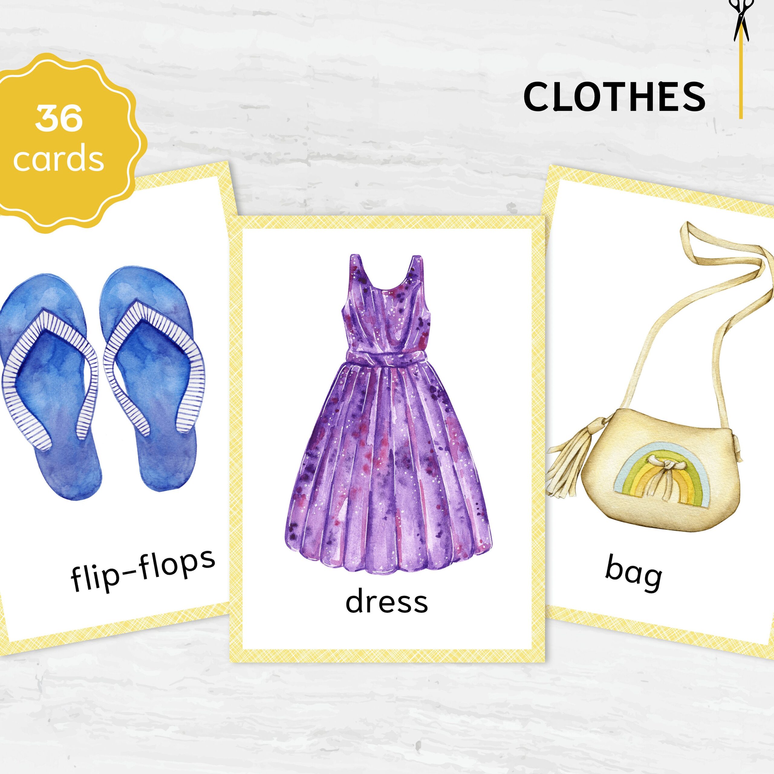 Montessori Clothes Flashcards – a Printable Homeschool Material with ...